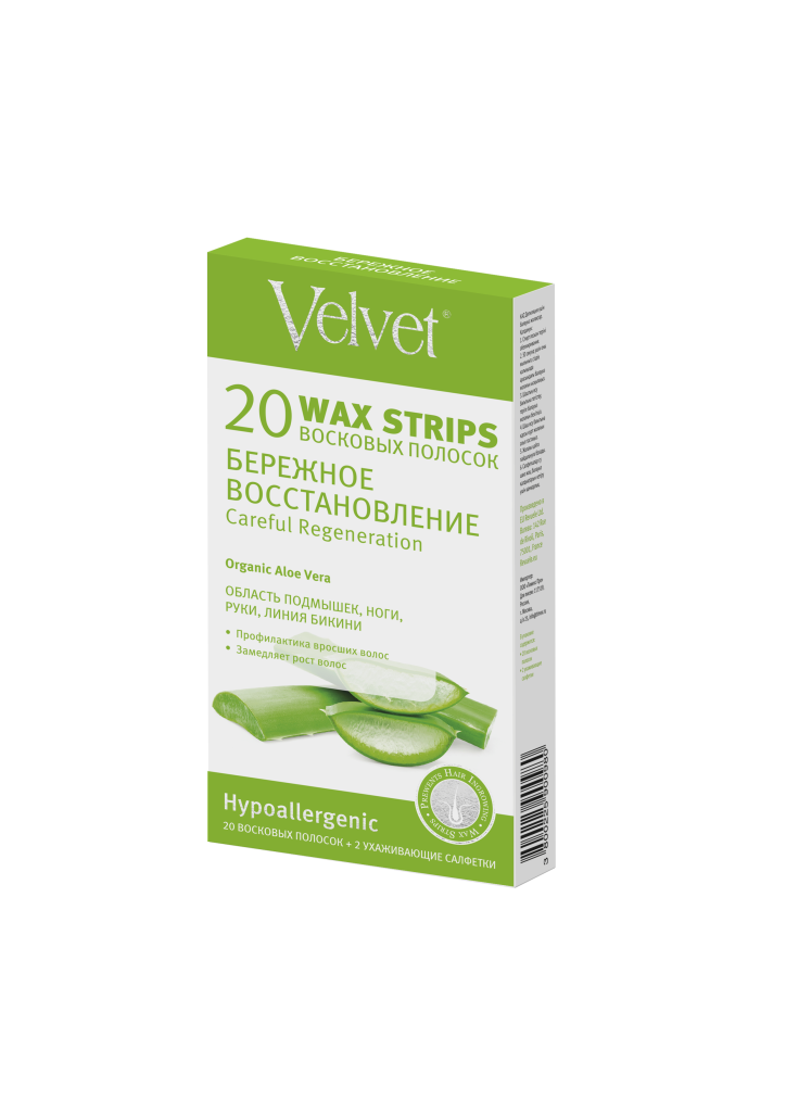 Velvet Wax Strips for Sensitive Skin "Careful restoration" - Timex ...